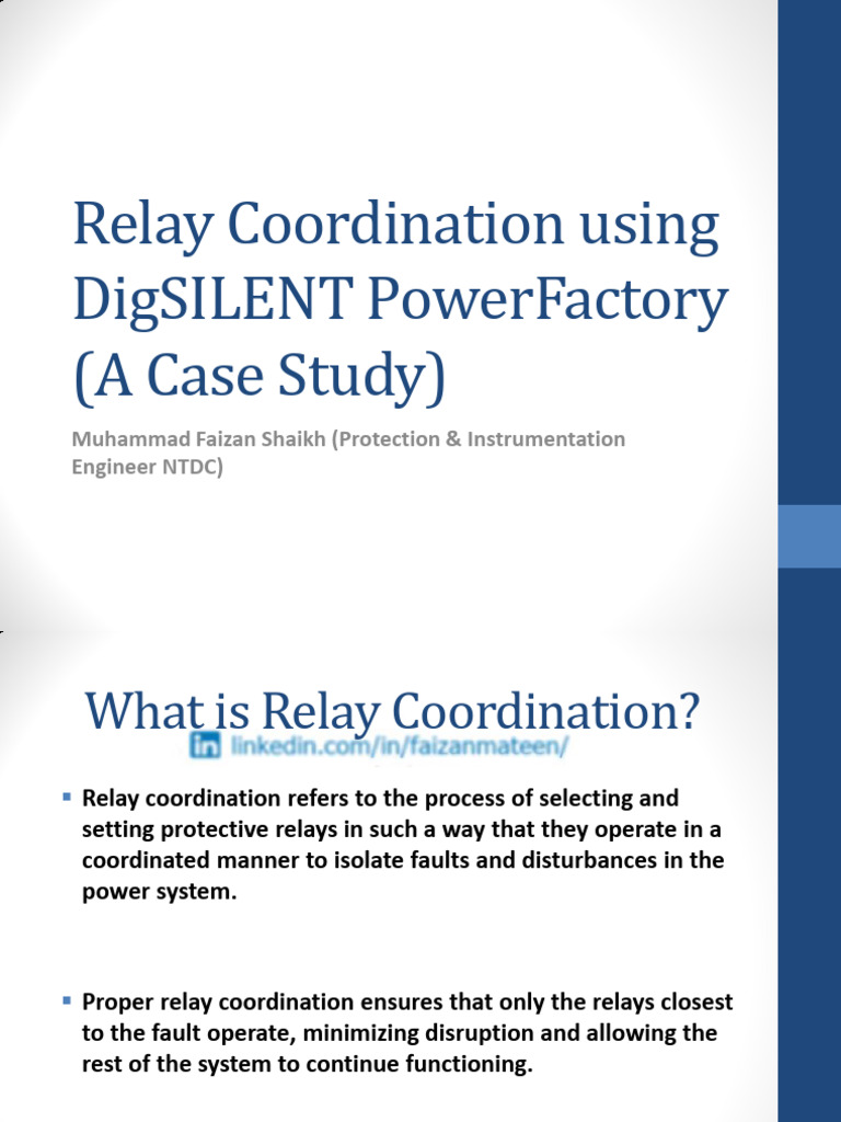 Relay Coordination Using Digsilent PowerFactory | PDF | Relay ...