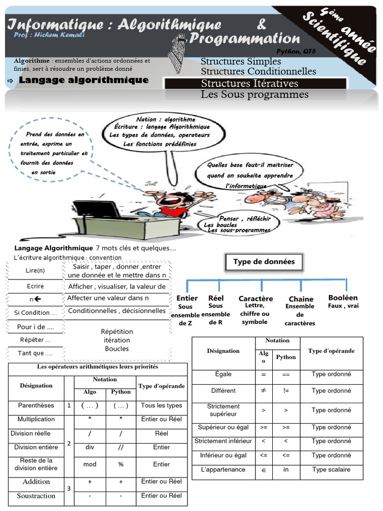 Informatique 2024 (Partie 1) | PDF | Structure de contrôle | Python (Langage de programmation)