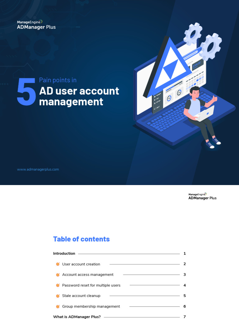 ADManager Plus: Simplifying IT Admin Tasks | PDF | Password | User ...