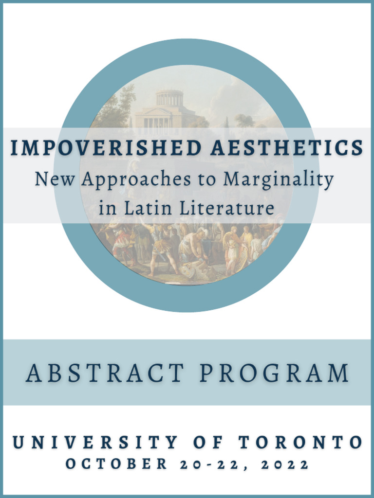 abstract-program | PDF | Virgil | Poetry