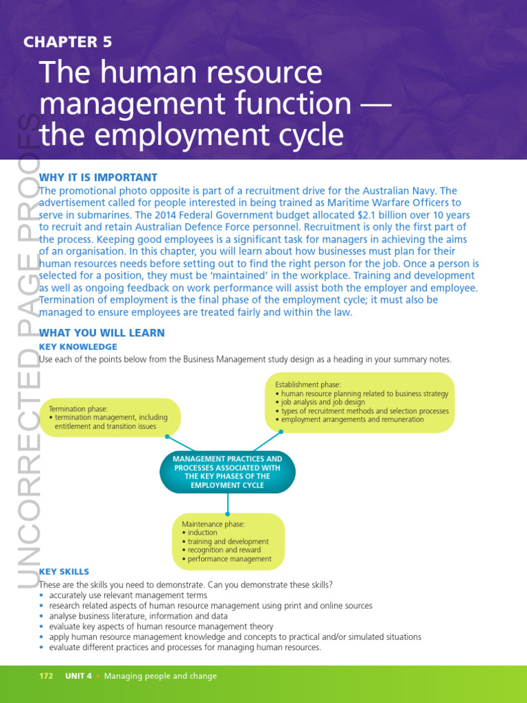 Employment Cycle: Key Phases Explained | PDF | Recruitment | Employment