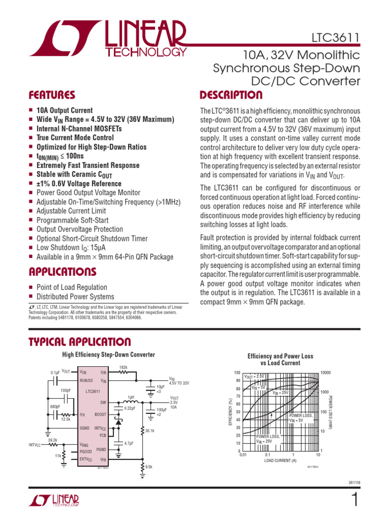 3611 FD | Download Free PDF | Manufactured Goods | Electrical Circuits