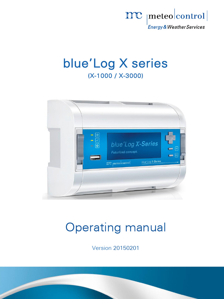 Bluelog X Series | PDF | Power Supply | Ip Address