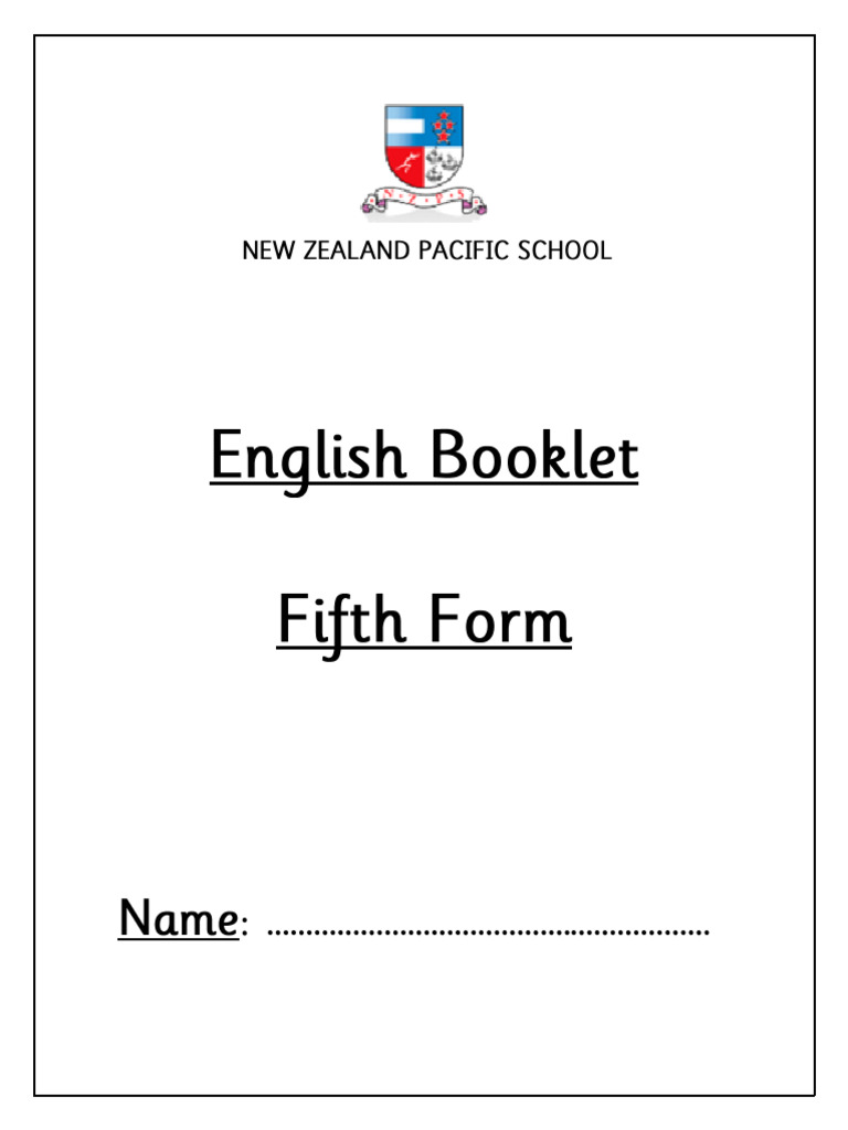 2023 BOOKLET 5th FORM - ENGLISH | PDF | English Language | Verb