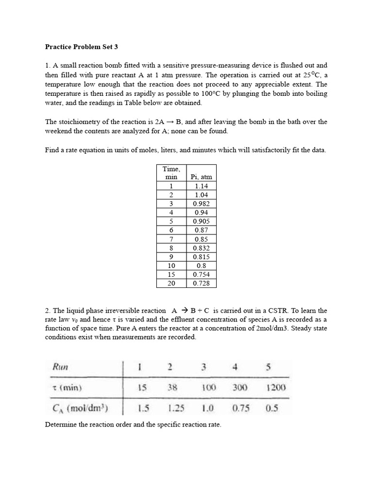 Practice Problem Set - 3 | PDF