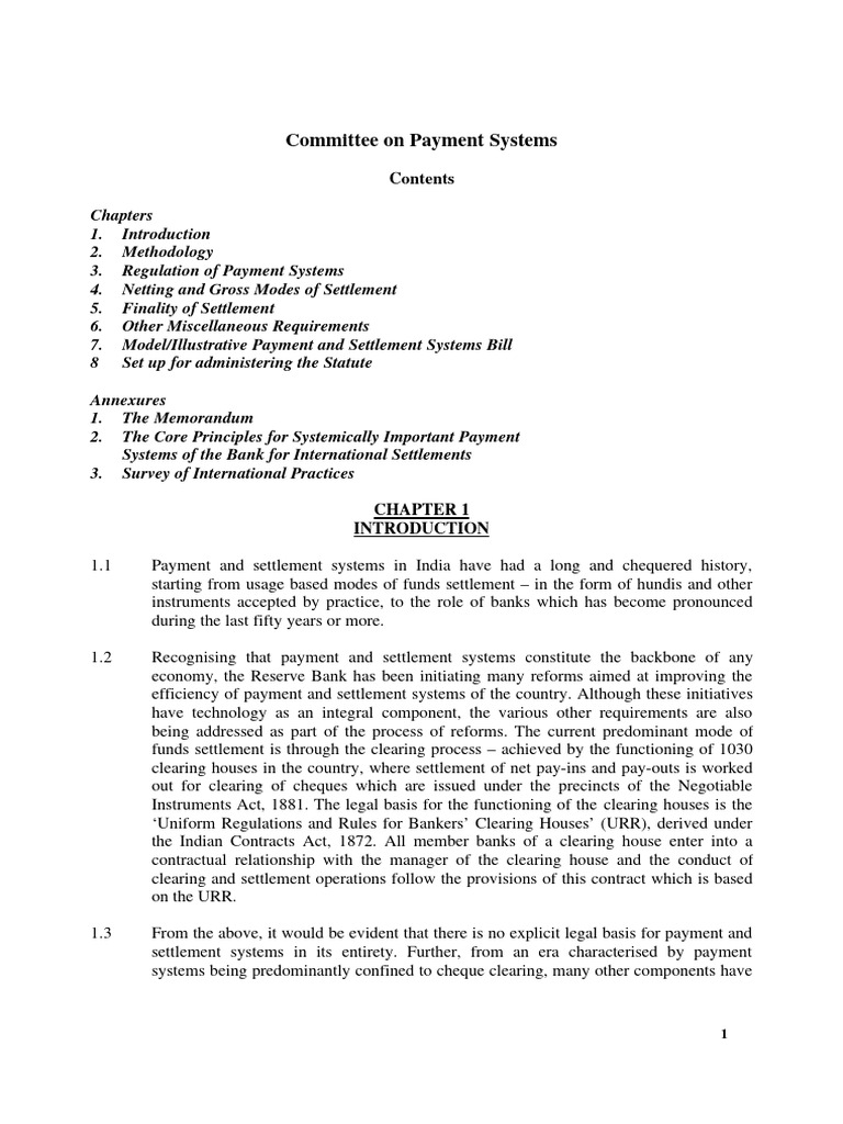 Committee On Payment Systems | PDF | Clearing (Finance) | Banks
