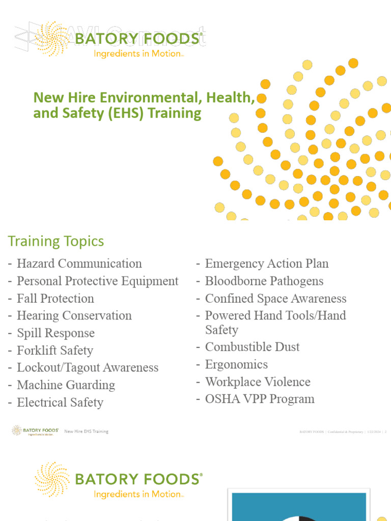 New Hire EHS Training Overview | PDF | Hyperthermia | Occupational ...
