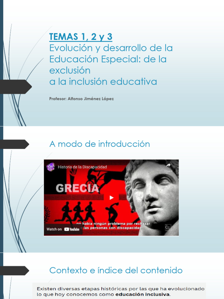 TEMAS 1, 2 y 3 | PDF | Inclusión (Educación)