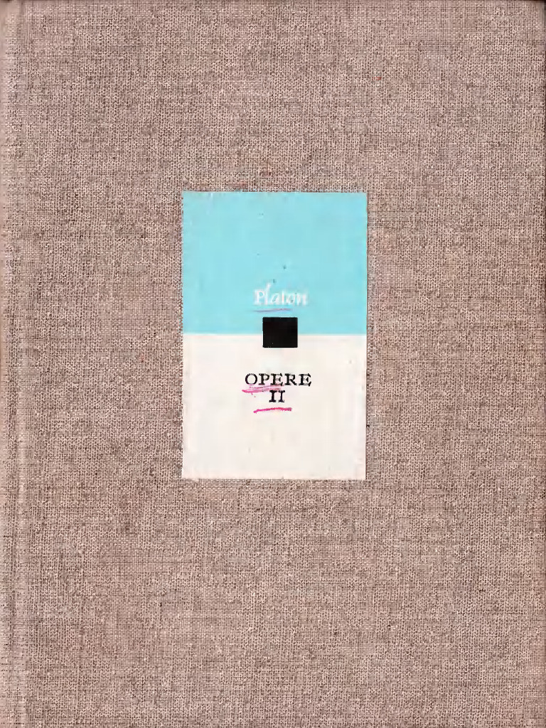 Platon Opere II | PDF