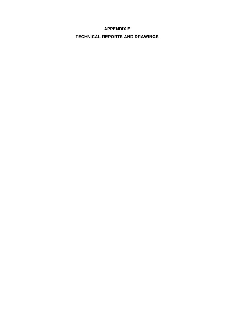 06 - Appendix E - Technical Reports and Drawings | PDF