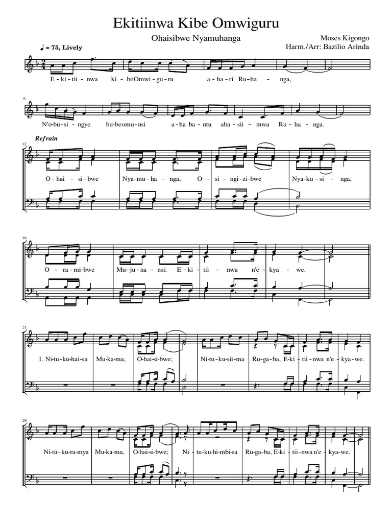 Ekitiinwa Kibe Omwiguru by Moses Kigongo | PDF