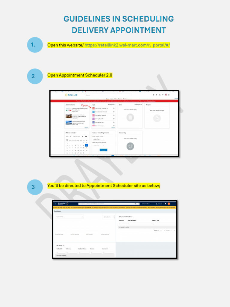 Walmart-Scheduling Guide | PDF