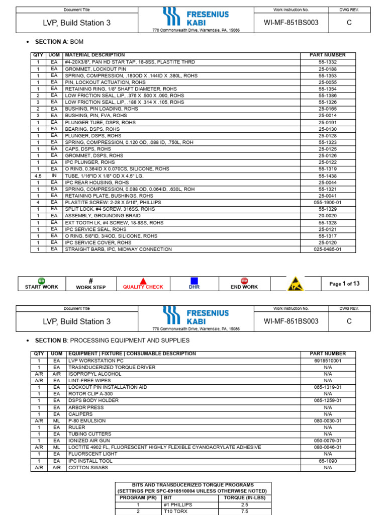 Wi-Mf-851bs003 (C) - LVP, Build Station 3 | PDF | Pipe (Fluid Conveyance) | Screw