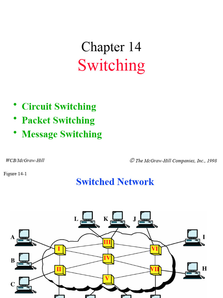 Ch14 Switching | PDF | Electronics | Networking Standards