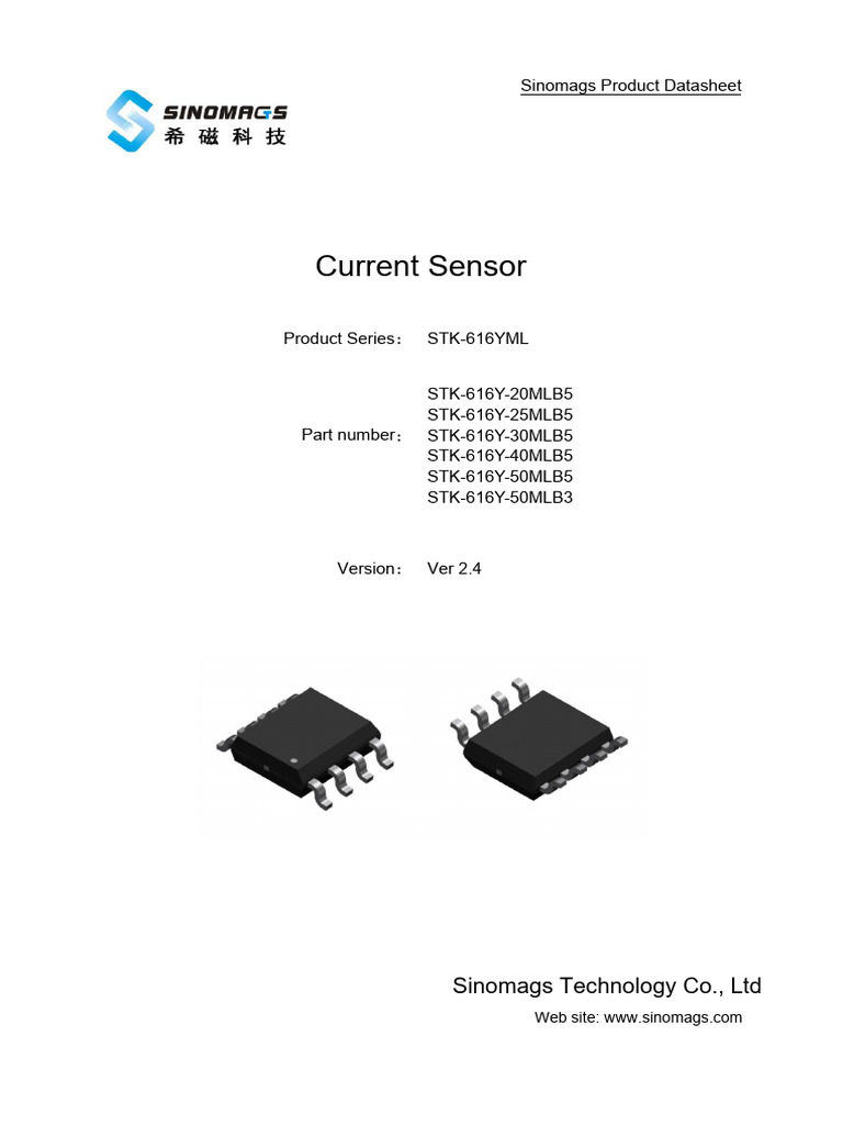 STK-616YML Current Sensor V2.4 en | PDF | Power Supply | Sensor