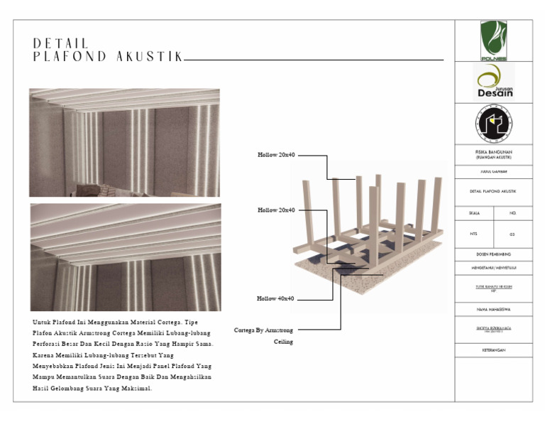 Detail Plafond Akustik Armstrong | PDF | Griya & Taman