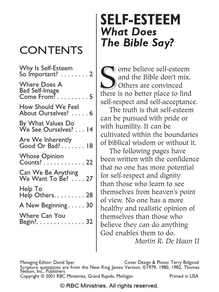 Self-Esteem | PDF | Self Esteem | Gospel Of John