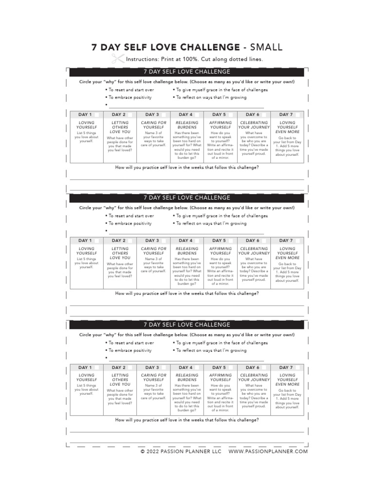 7 Day Self Love Challenge Small | PDF