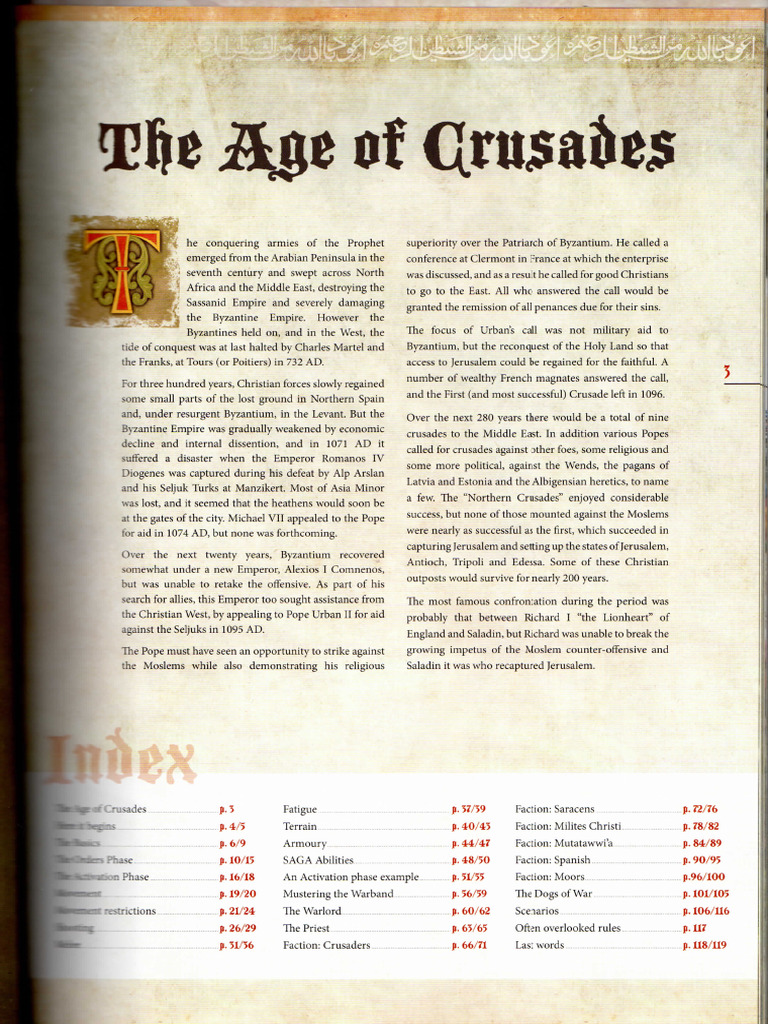 SAGA - The Crescent & the Cross | PDF | Byzantine Empire | Crusades