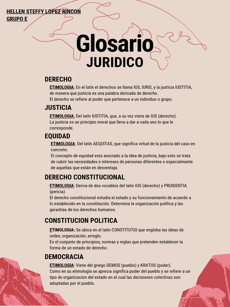 Glosario Juridico | PDF | Judicaturas | Juez