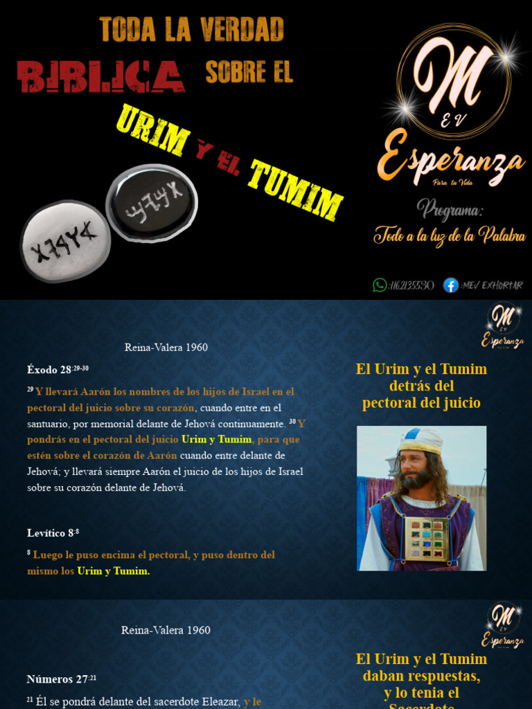 Urim y Tumim | Descargar gratis PDF | Libros del Antiguo Testamento ...