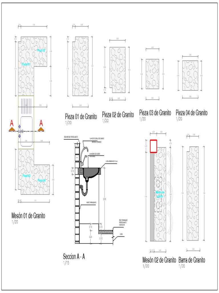 Pieza 01 de Granito Pieza 02 de Granito Pieza 03 de Granito Pieza 04 de Granito | PDF