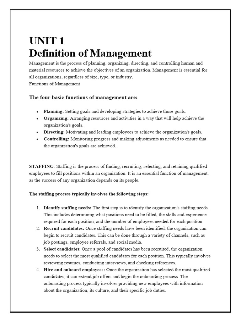 Principles of Management | PDF | Human Resources | Leadership