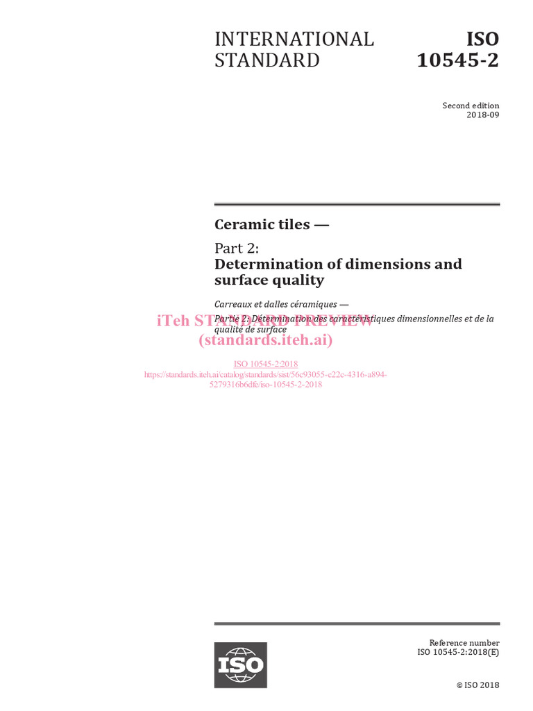 Iso-10545-2-2018 2 | PDF | International Organization For ...