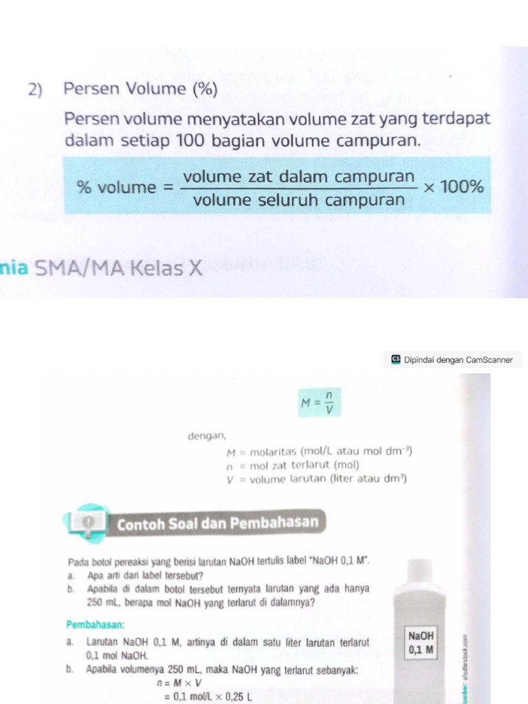 Konsentrasi Larutan | PDF