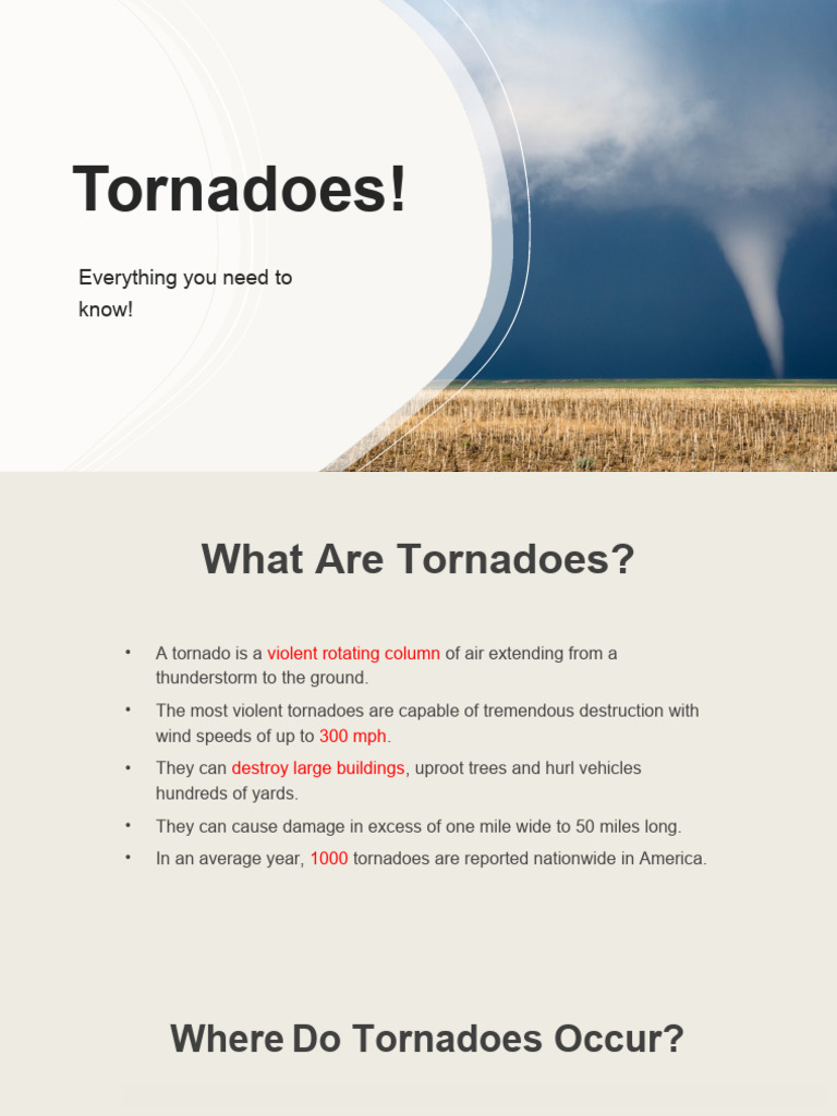 Tornadoes! | PDF | Travel
