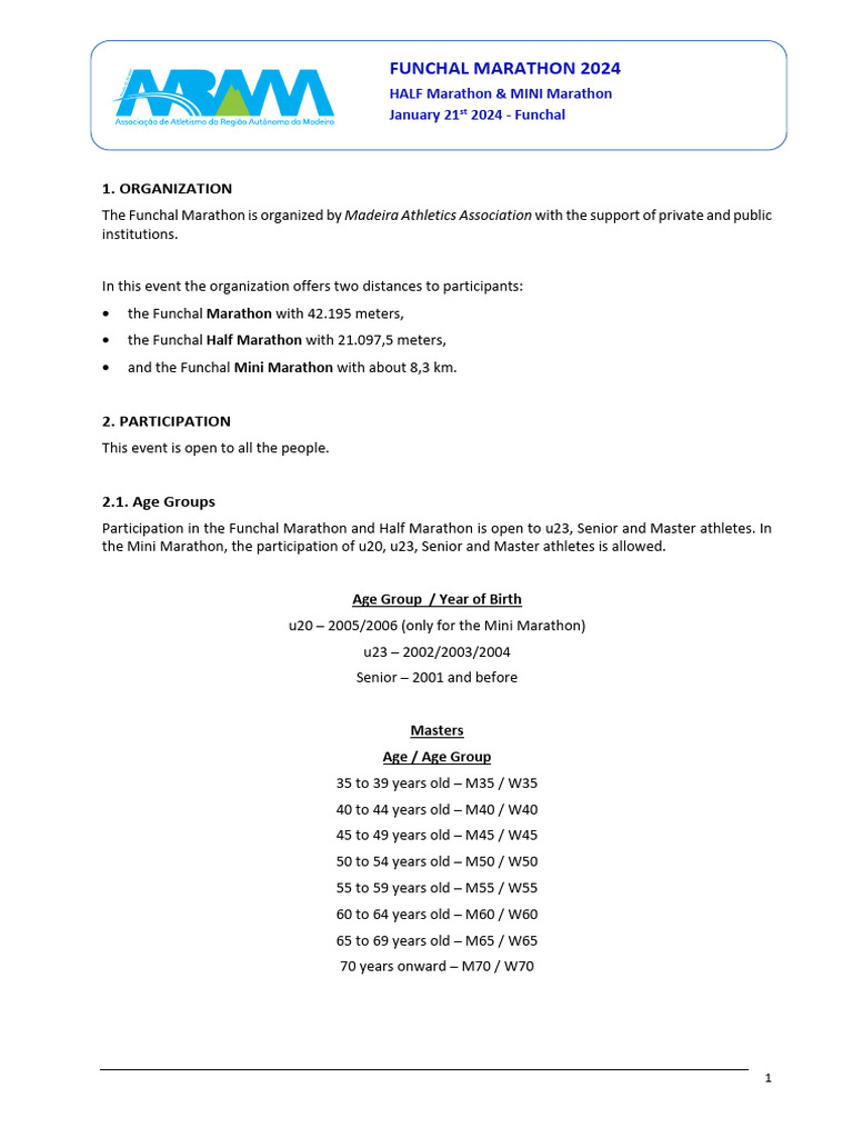 Reg Maratona FX Ingles | Download Free PDF | Marathon