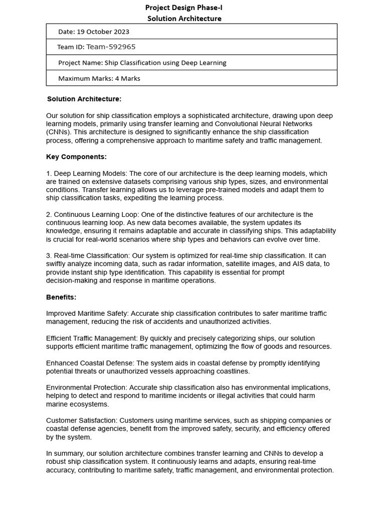 Solution Architecture | PDF | Deep Learning | Learning