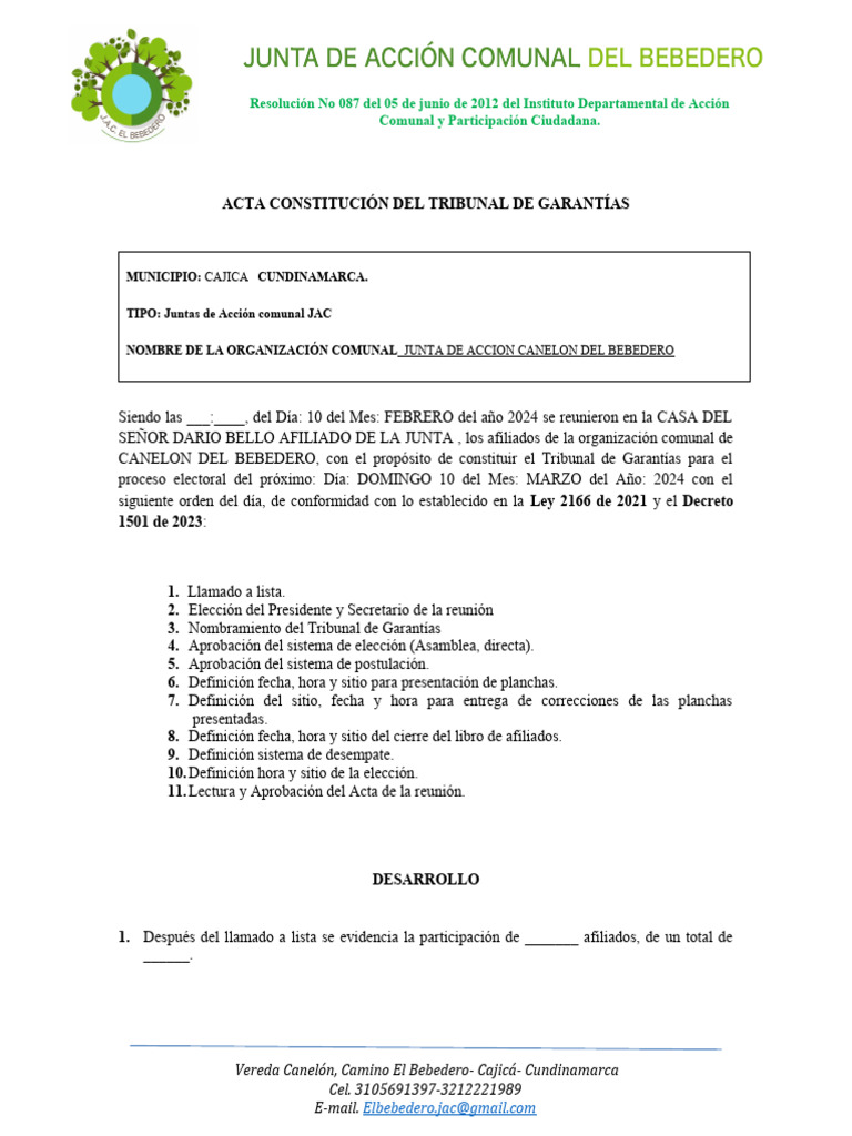 Tribunal de Garantías JAC Canelón 2024 | PDF | Gobierno
