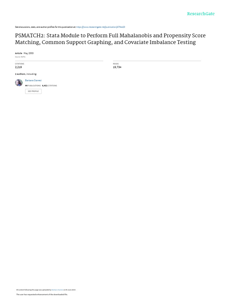 To Install Psmatch2 | PDF | Technology & Engineering