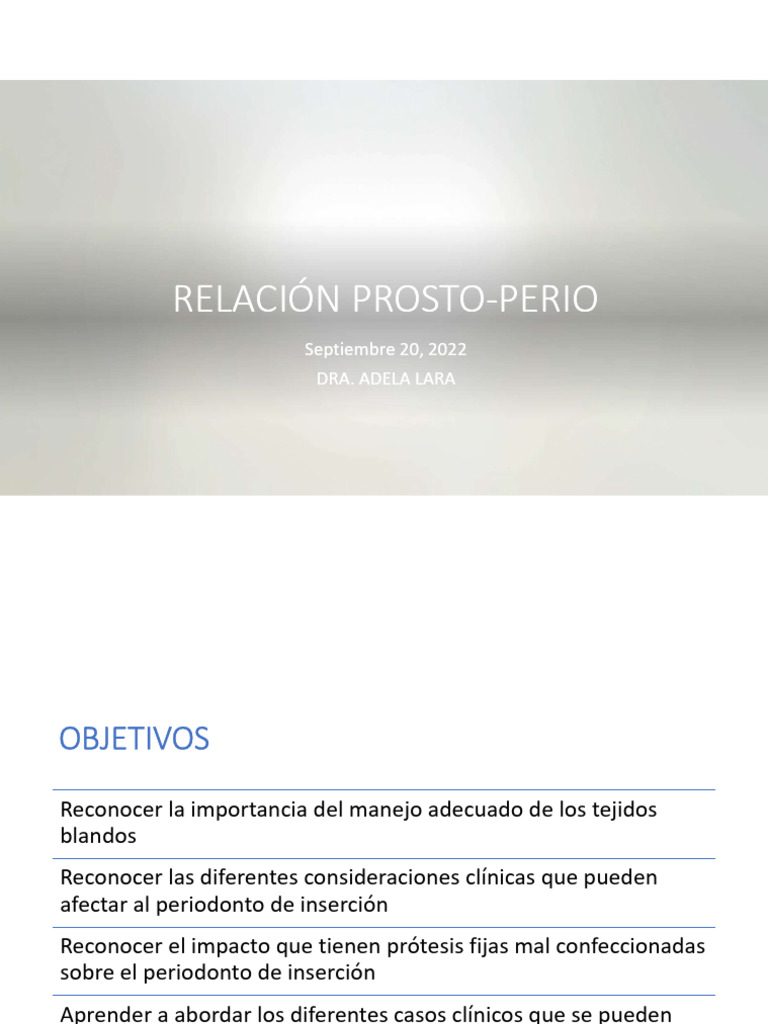 Relación Prosto-Perio | Descargar gratis PDF | Dentadura postiza ...