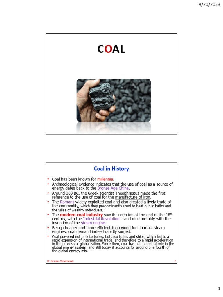 4 Energy | PDF | Coal | Bituminous Coal