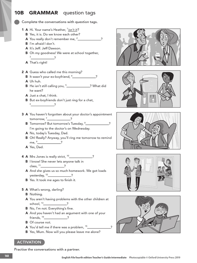 EnglishFile4e Intermediate TG PCM Grammar 10B | PDF