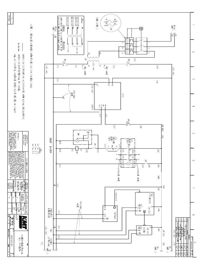 MT WATERJET Electric Schematic | PDF