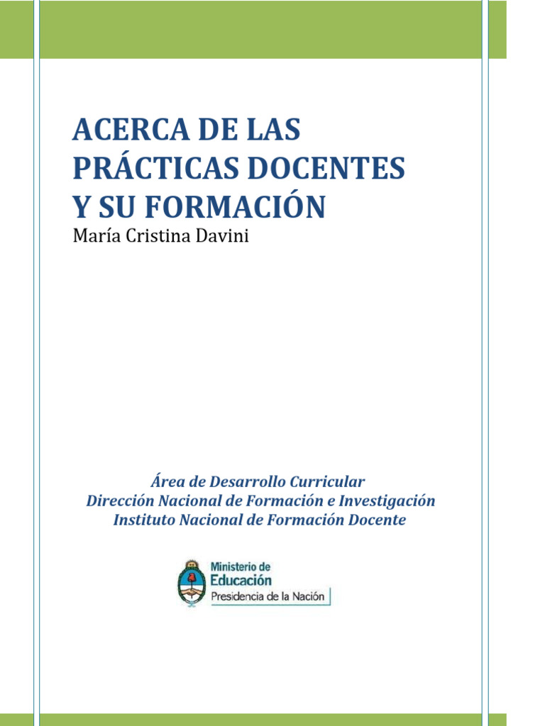 TEXTO Integrador PRIMER CUATRIMESTRE DAVINI CAP 1 | PDF | Enseñando | Aprendizaje