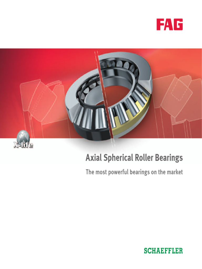 FAG Axial Spherical Roller Bearings | PDF | Bearing (Mechanical) | Materials