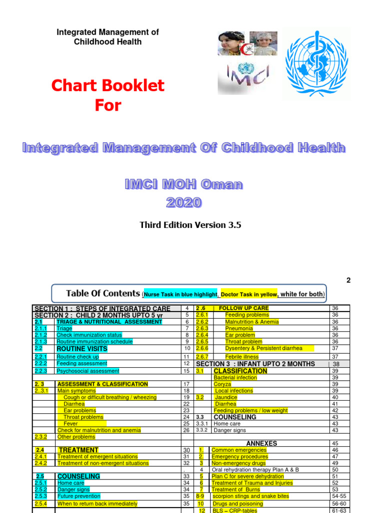 IMCI Booklet | PDF | Breastfeeding | Pneumonia