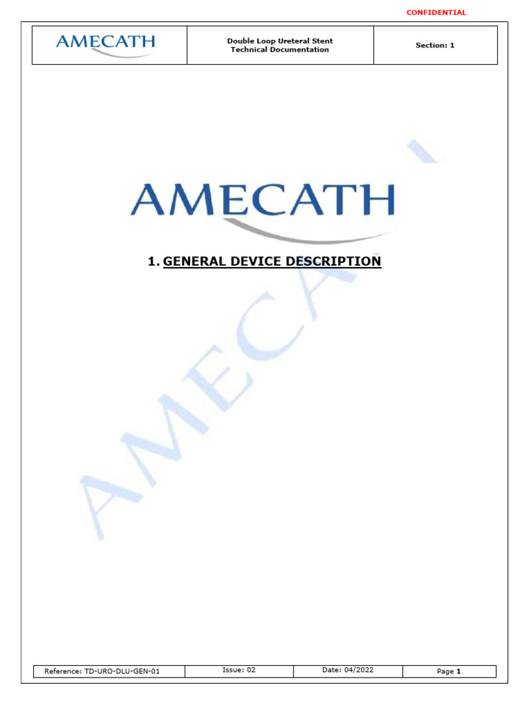 General Device Description-Dlu | PDF | Urology | Medical Specialties