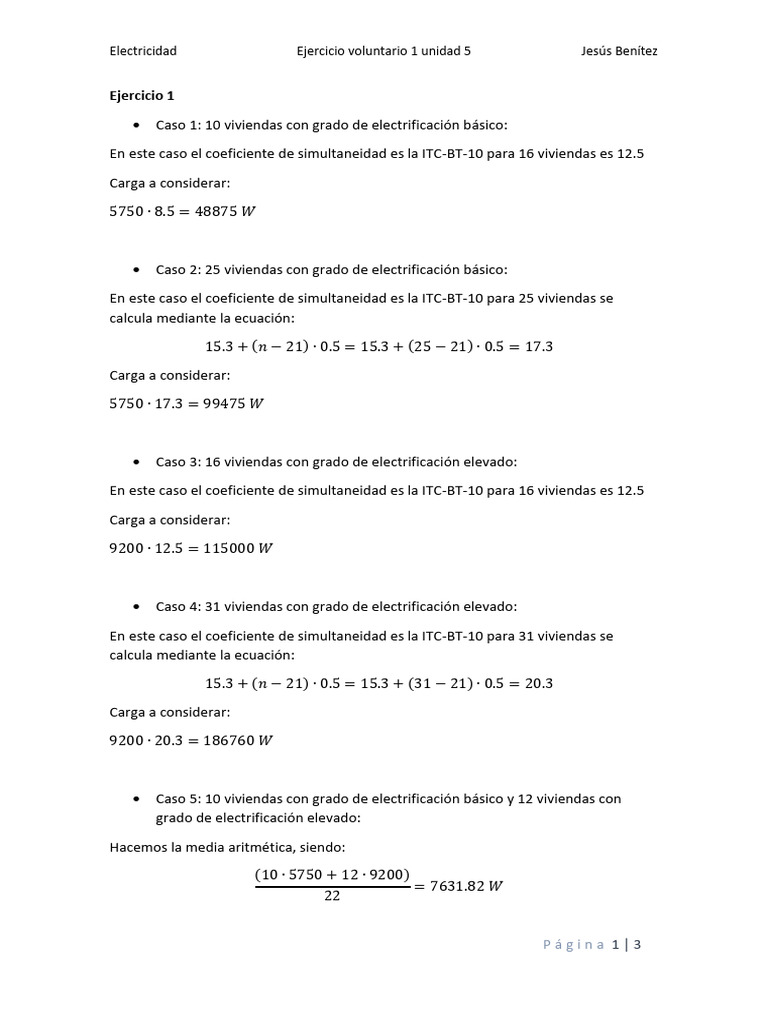 Ejercicio 1 Unidad 5 | PDF | Matemáticas