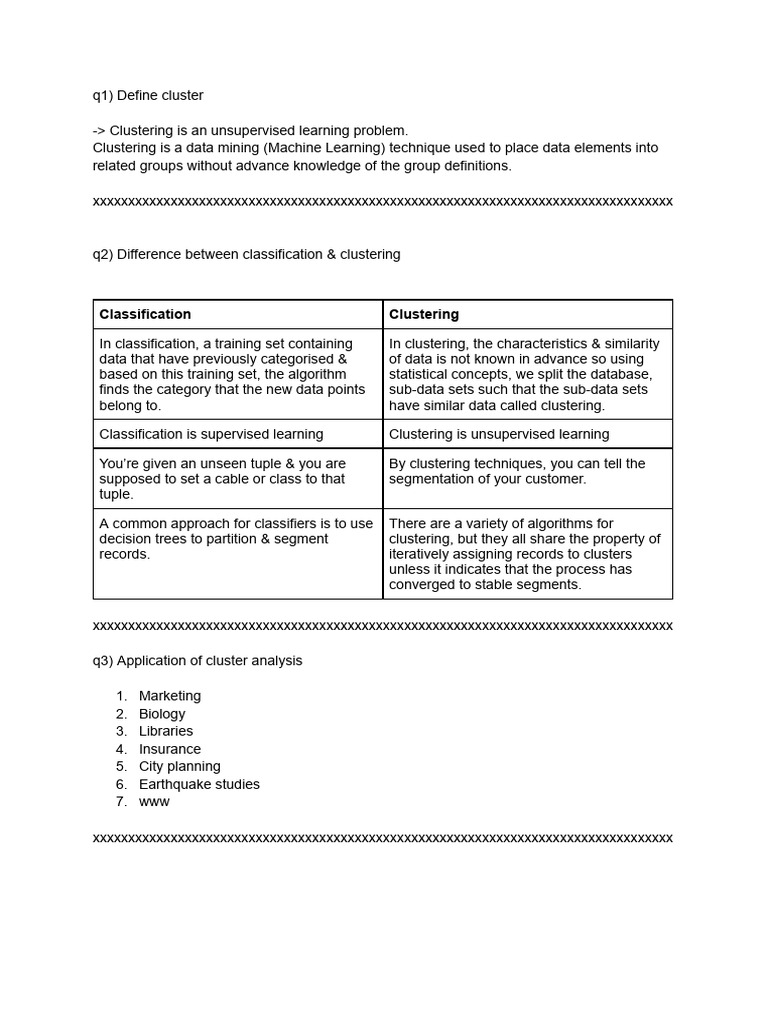 Classification Clustering | PDF | Cluster Analysis | Algorithms