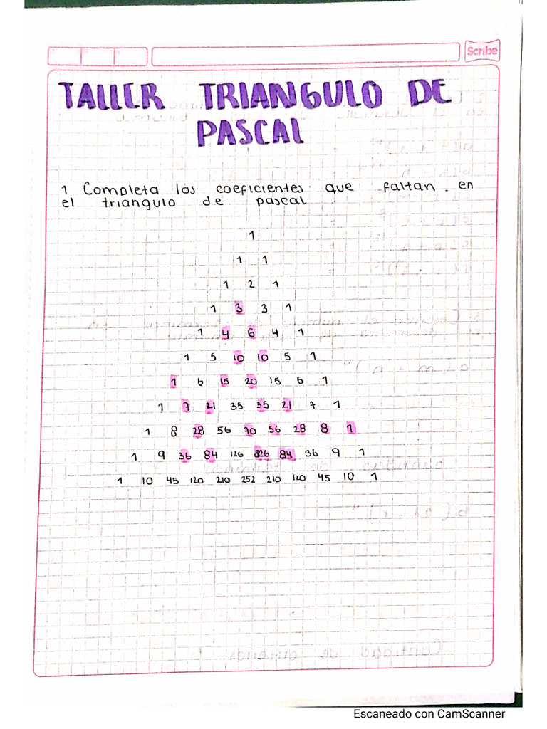 Triangulo de Pascal | PDF