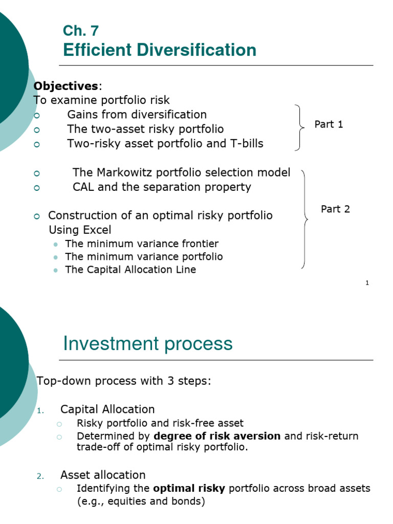 Portfolio Diversification Guide | PDF | Diversification (Finance ...
