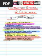 Electric Potential and Capacitance All Derivations | PDF | Capacitor | Capacitance