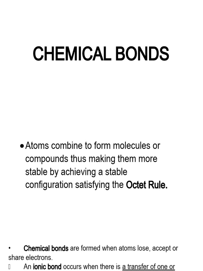 Chemistry Basics: Bonds & Polarity | PDF | Science & Mathematics ...