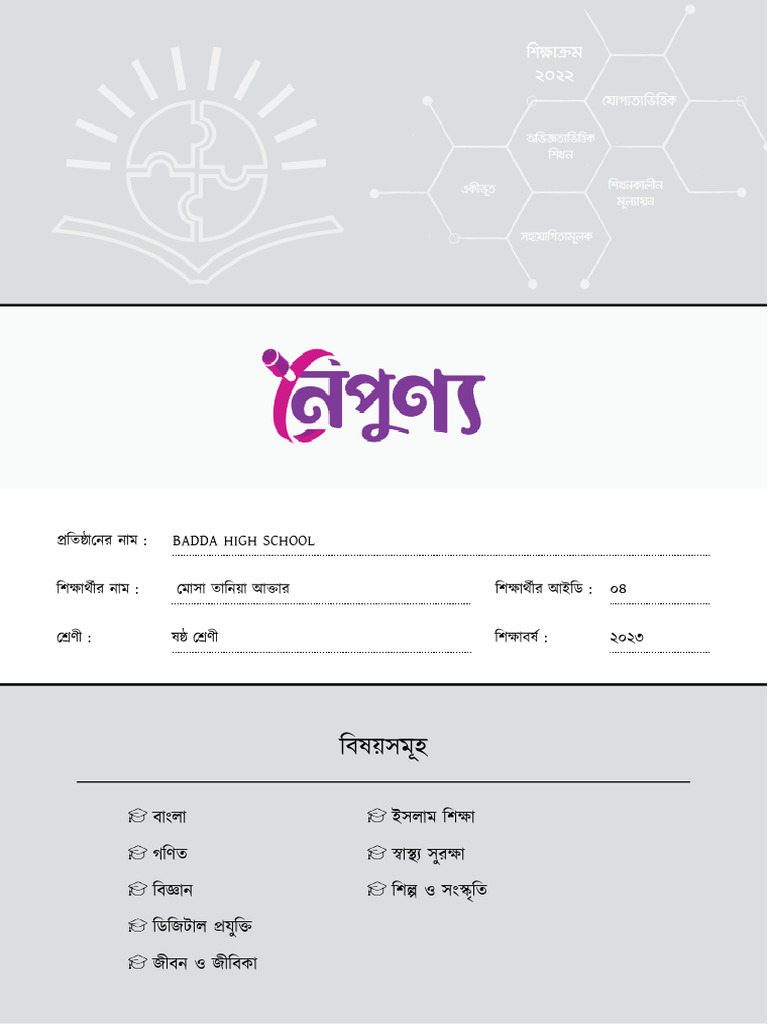 MST Tania Akter-Report-Card-Result-Roll-04 | PDF