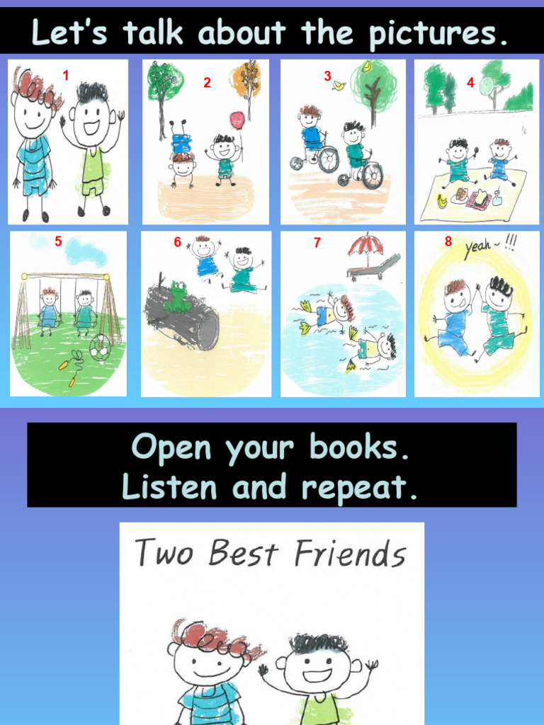 Two Best Friends Reading Lesson Reading Comprehension Exercises 142564 ...